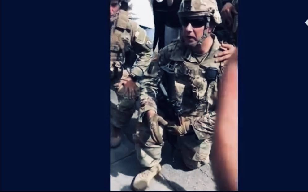 AMERICAN DISGRACE: Soldiers, Police, FBI Kneel To The BLM Mob [Shock ...