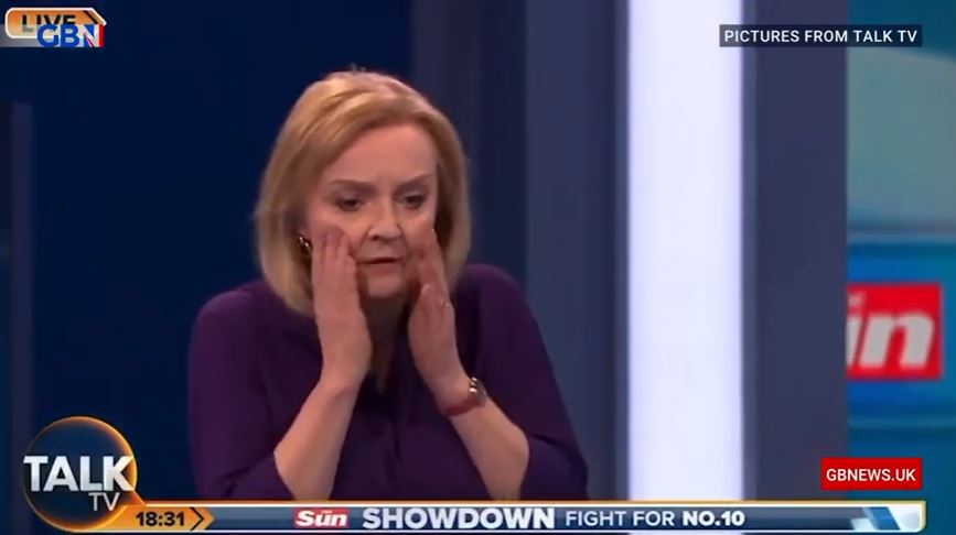 Wait, what? Beautiful debate moderator collapses at UK's Tory ...