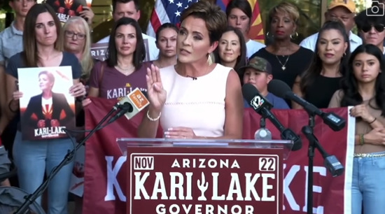 Kari Lake gives the perfect response to reporter who brings up Brian ...