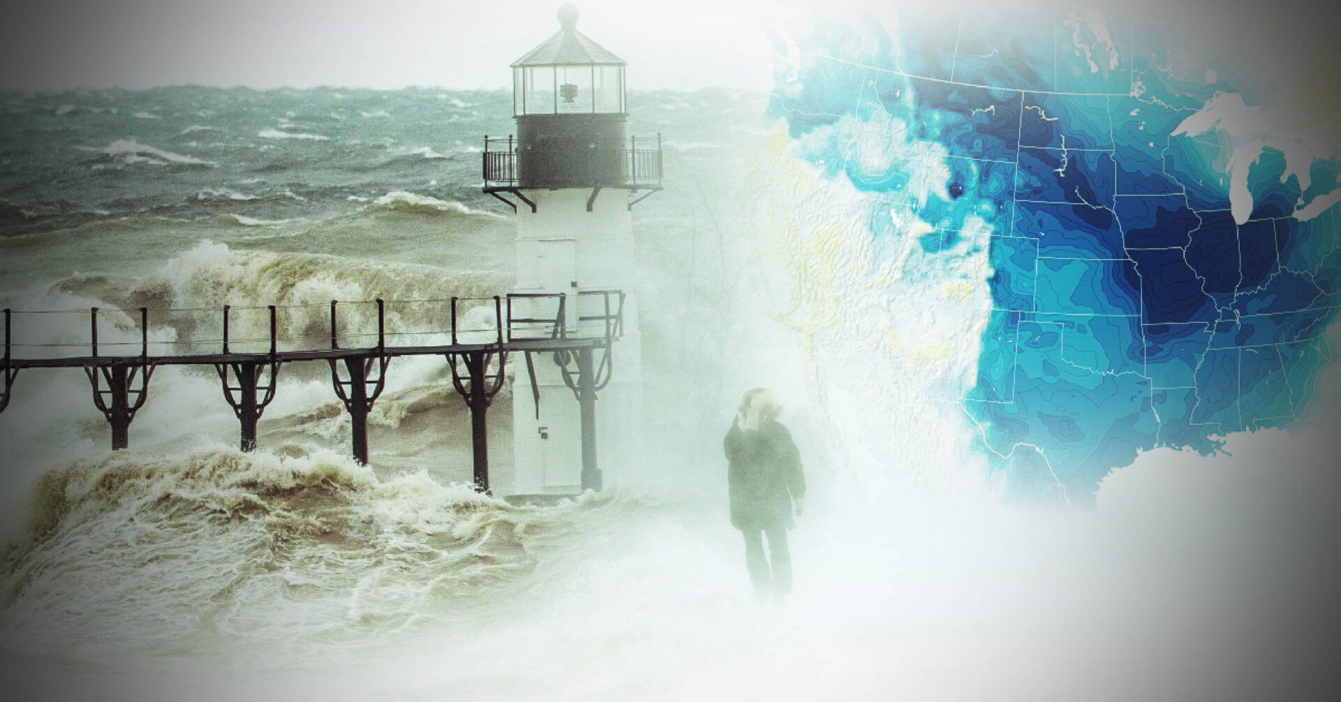 Bomb cyclone hits... literally 60 seconds for the temperature drop ...