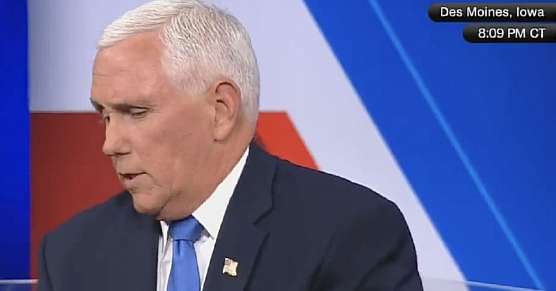 Mike Pence had no chance, but what he just said was the kiss of death ...